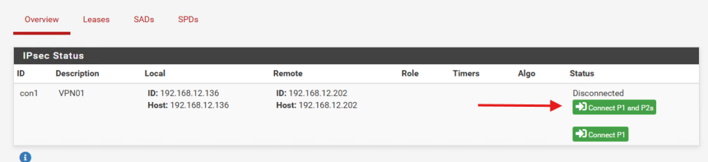 Configuration Site to Site avec IPsec et un pare-feu PfSense